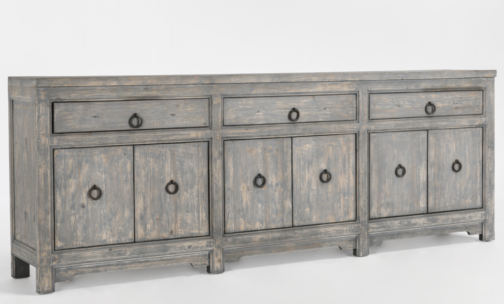 Amherst 3Dwr 6Dr Sideboard Antique Blue • Leather Leather Furniture ...